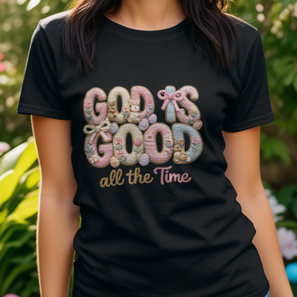 God is Good All the Time Easter T-Shirt – Blessed Designs